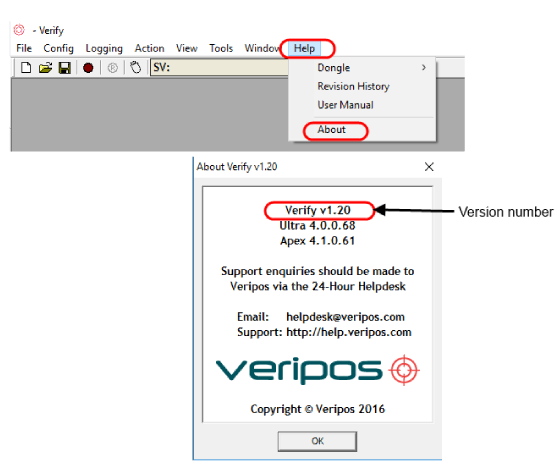 How do I Check the Version Number of my Verify-QC Software?