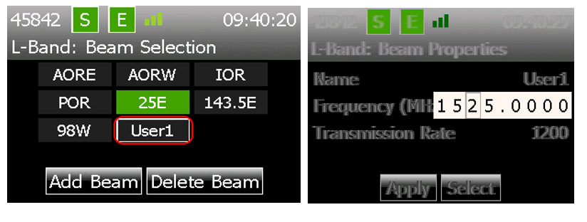How do I Manually Enter an L-band Satellite Frequency on my LD5?
