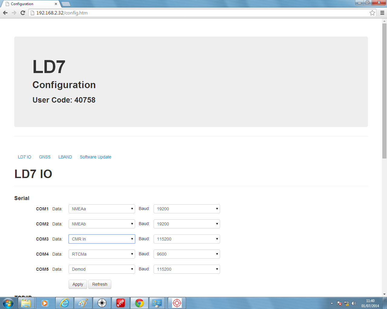 How do I Configure the LD7 as an RTK Base Station?