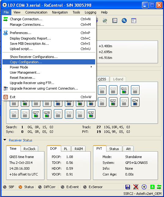 How do I Set my LD7 to Output 5 Hz on Com1 and Com 2?