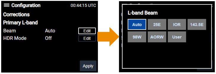 What is the Auto L-band Beam?
