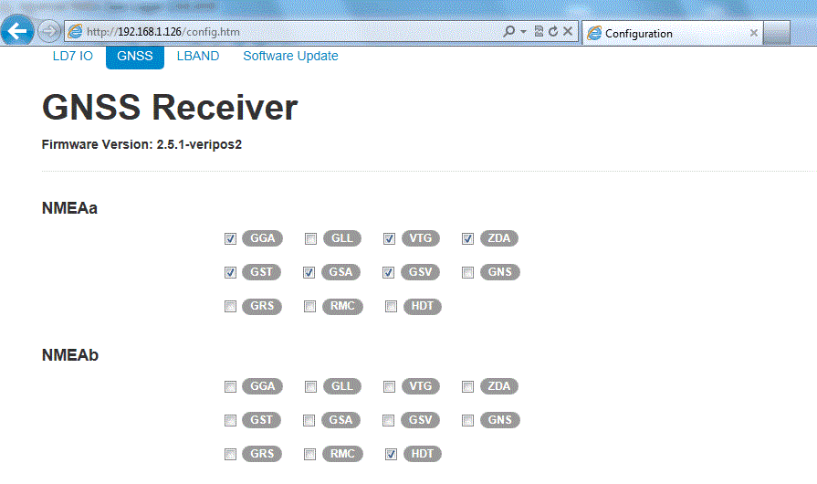 How do I Set my LD7 to Output HRP Message?
