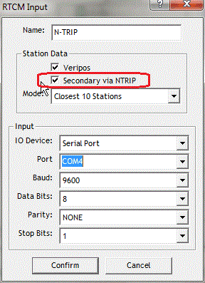 How do I Configure an NTRIP RTCM Input in Verify QC?